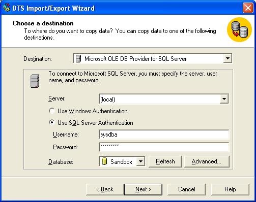Importing Data Into Saleslogix Using Sql Dts Part 2 Customer Fx